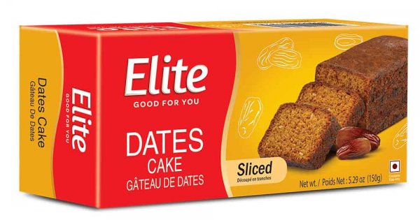 Elite Dates Cake Sliced 150gm
