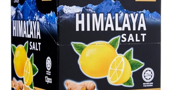 Himalaya Salt with Ginger and Lemon Flavors Candy 12pcs