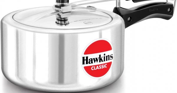 Hawkins Aluminum Pressure Cooker, 3.5 Litre, Silver CL35