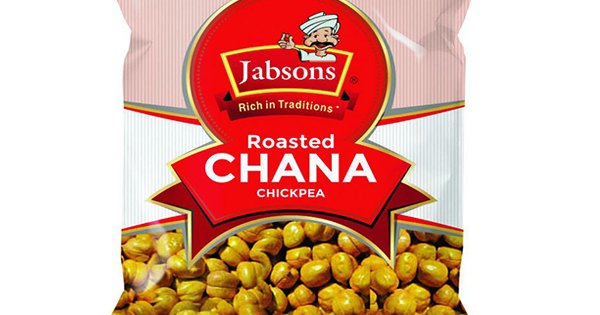 Jabsons Roasted Chana White Without Skin Salted 200gm