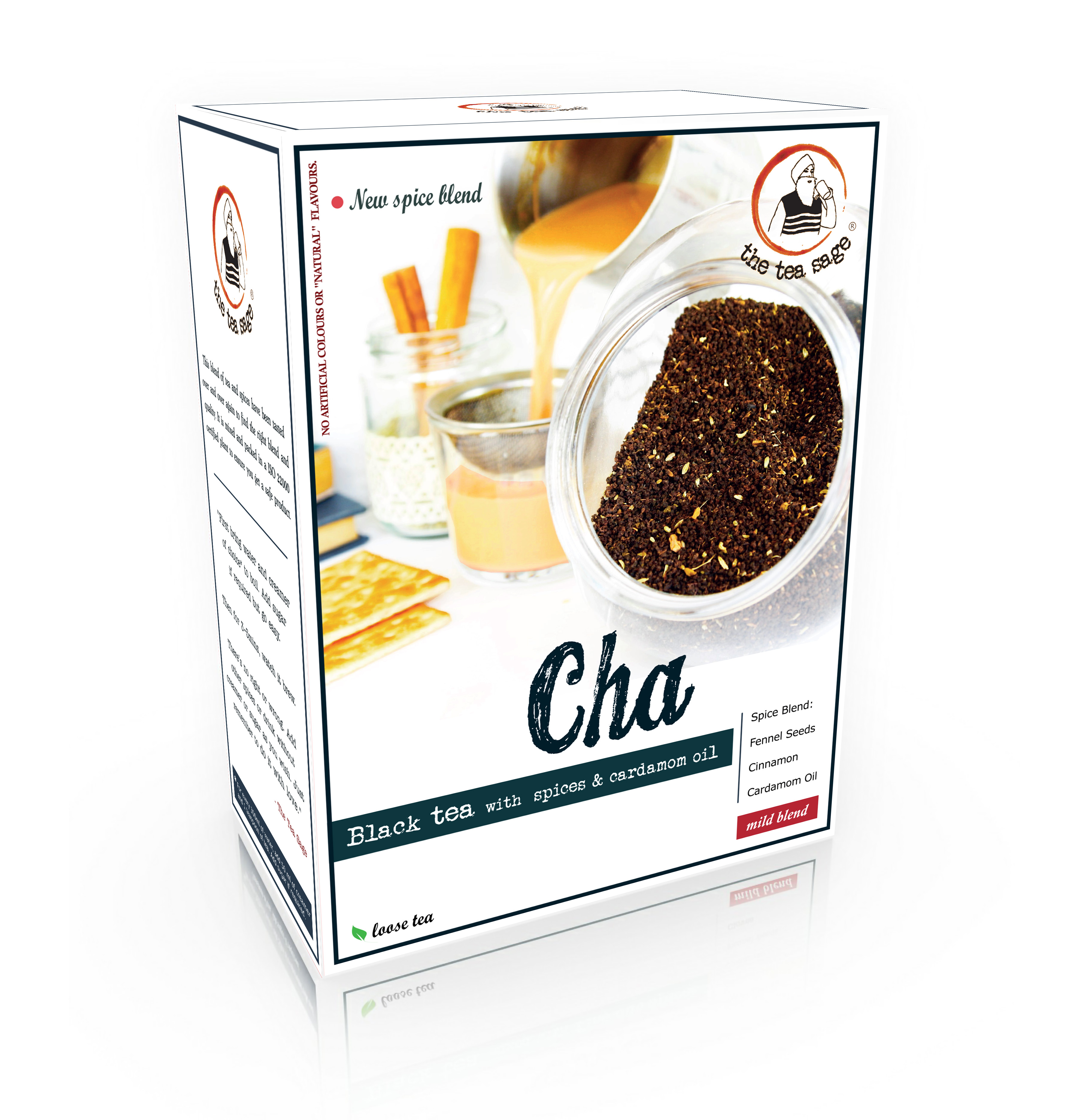 Cha Black Tea With Fine Cut Spices 350G The Tea Sage: Cha - Loose black ...